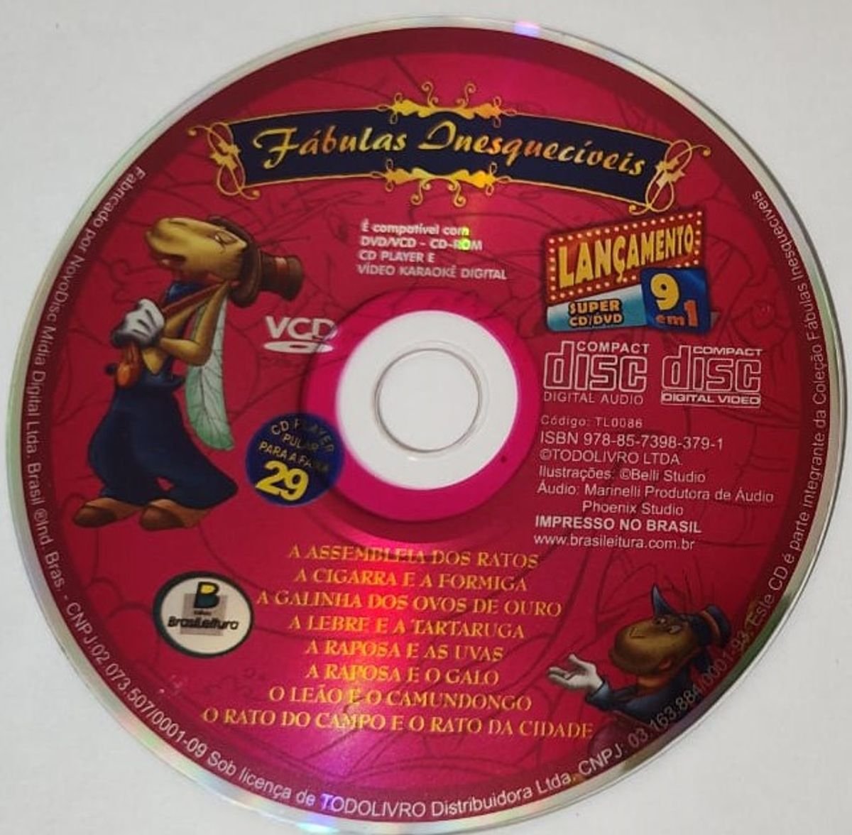 Cd/vcd Fábulas Inesquecíveis (lançamento Super Cd/dvd 9 em 1) | Item de ... Cd/vcd Fábulas Inesquecíveis (lançamento Super Cd/dvd 9 em 1) | Item de ...