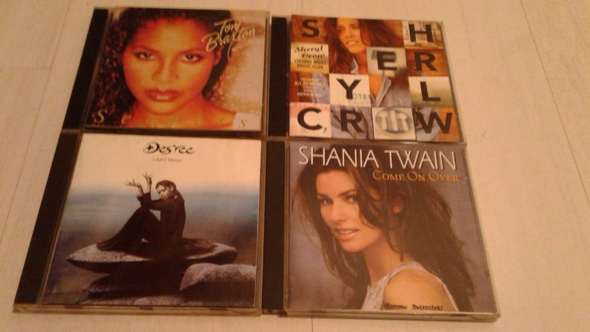 Cds Anos 90 Shania , Sheryl , Deseree e Tony Braxton | Item de Música ...