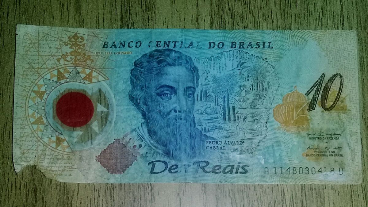 Cédula Antiga de Dez Reais | Produto Vintage e Retro Banco Central Do ...