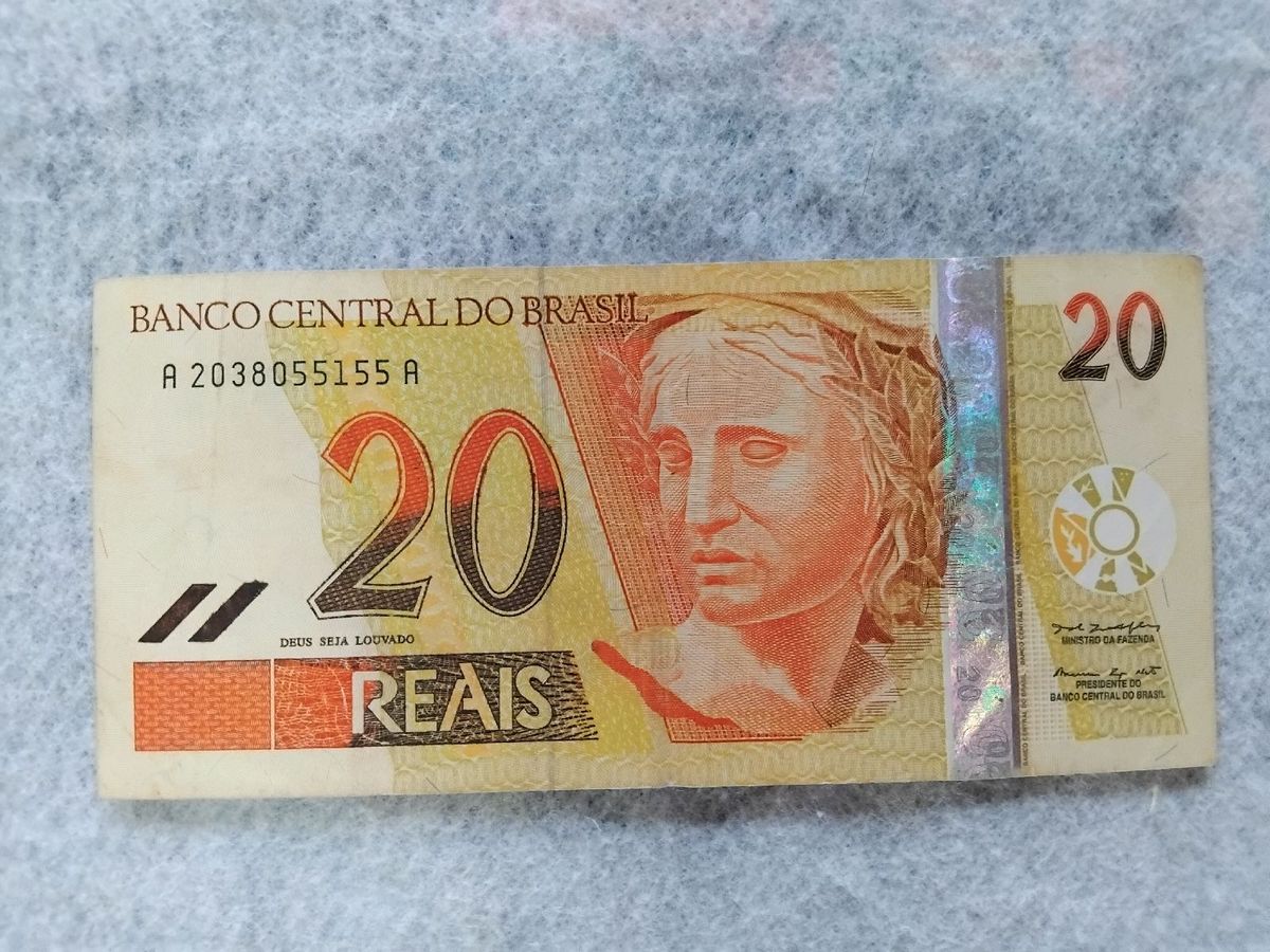 Cédula de R$20,00, Primeira Familia Real | Produto Vintage e Retro Cmb ...