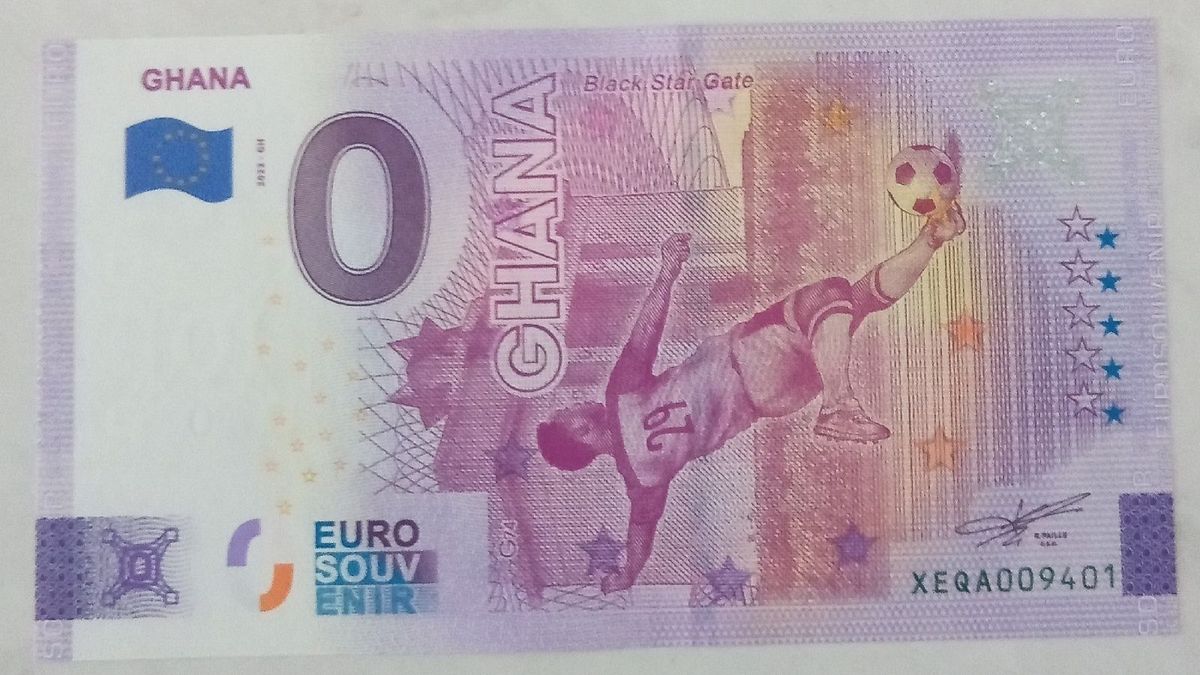 Cédula Fantasía 0 Euro- Copa do Mundo Fifa Qatar 2022 - Gana | Produto Vintage e Retro Nunca ...