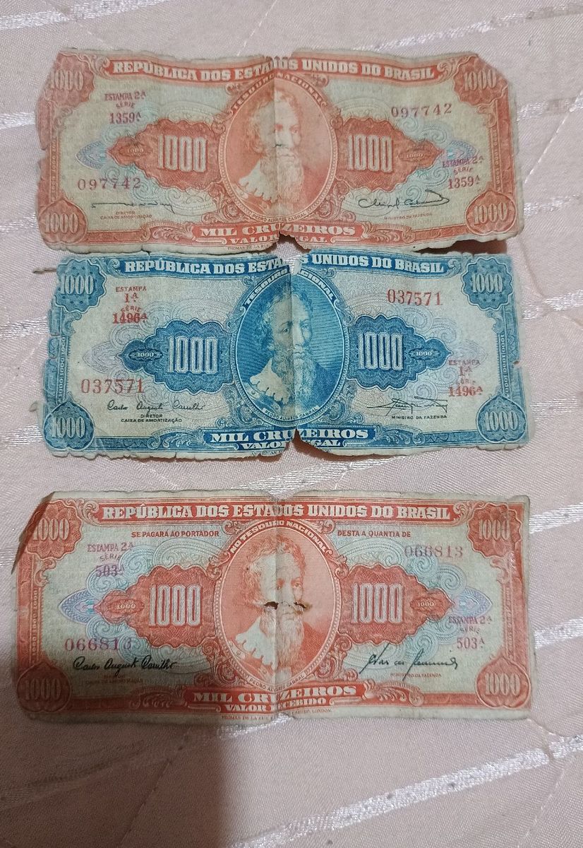 Cédulas Antigas No Estado | Produto Vintage e Retro República Dos ...