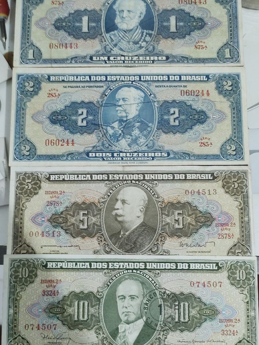 Cedulas Brasileira Antigas | Produto Vintage e Retro Cedulas Usado ...