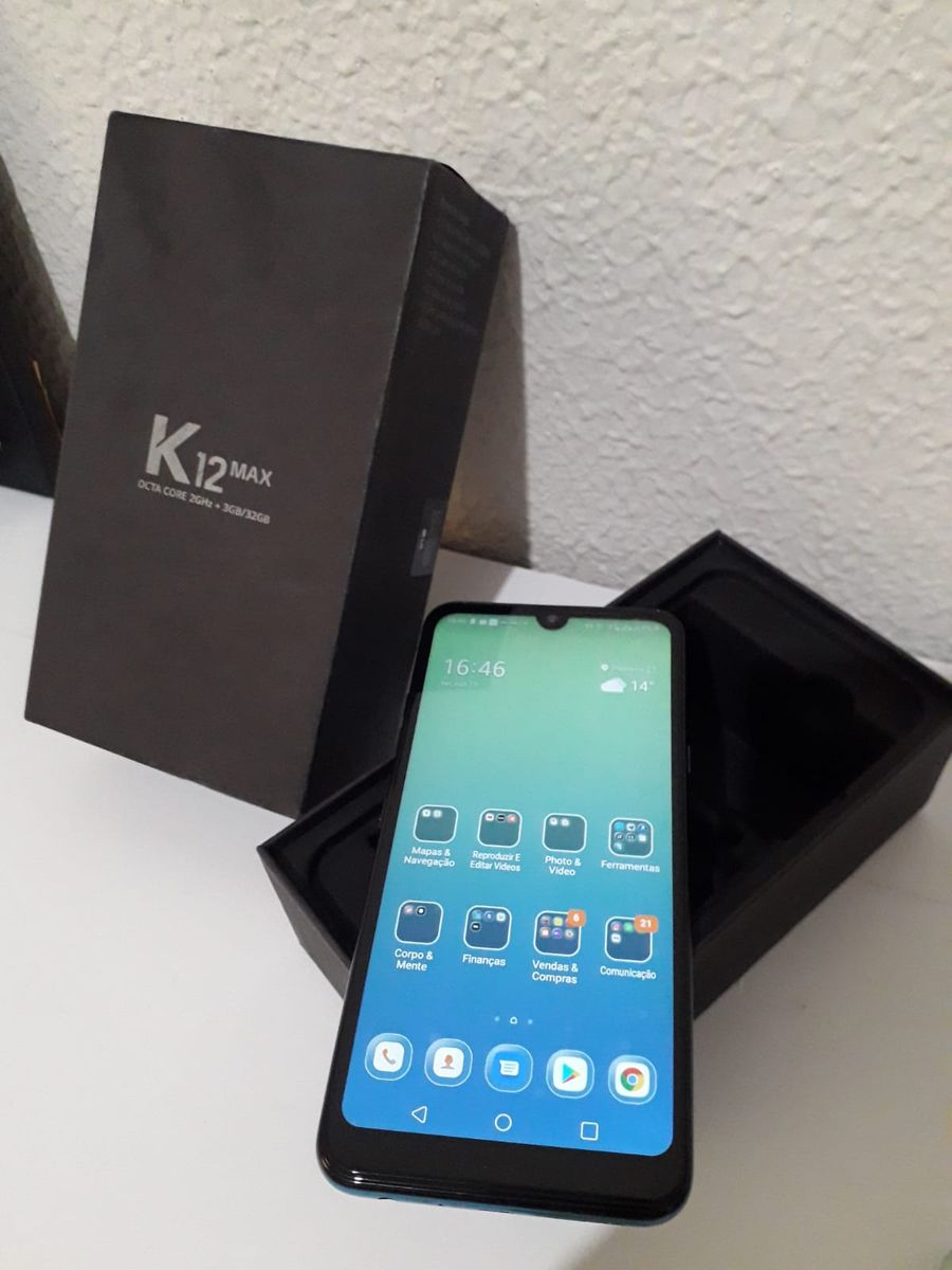 Celular Lg Power K12 Max Smartphone Na Cor Azul | Celular Lg Usado 73732860 | enjoei
