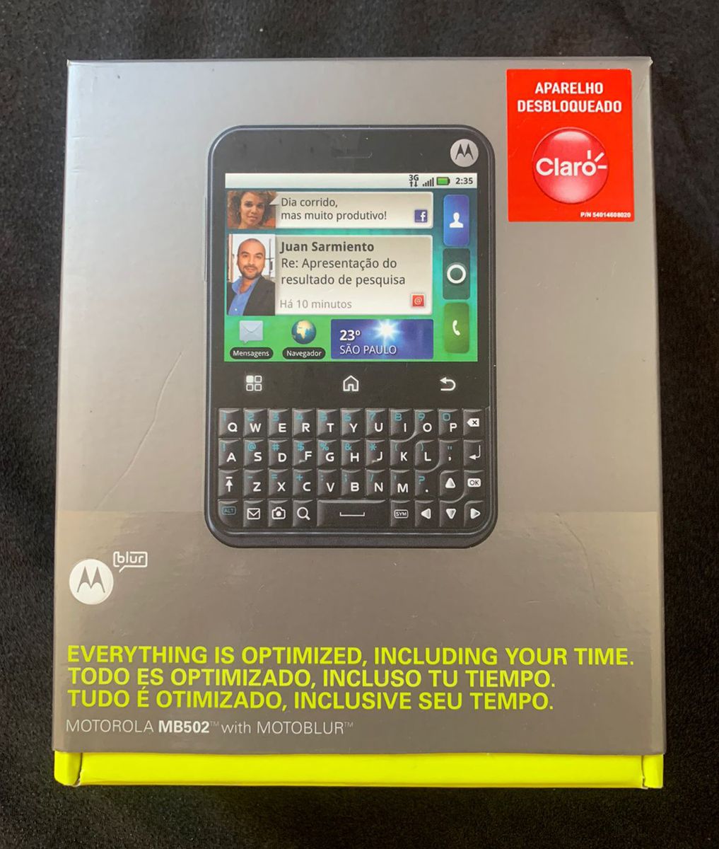 Celular Motorola Mb502 Motoblur | Celular Motorola Usado 68877454 | enjoei