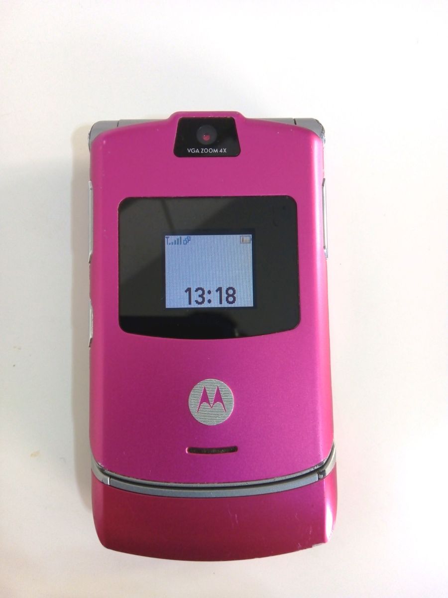 Celular Motorola Razr V3 - Rosa | Celular Motorola Usado 74497259 | enjoei
