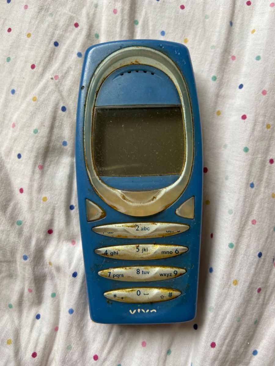 Celular Nokia 2280 Antigo Clássico Tijolão Azul com a Caixa e Manuais ...