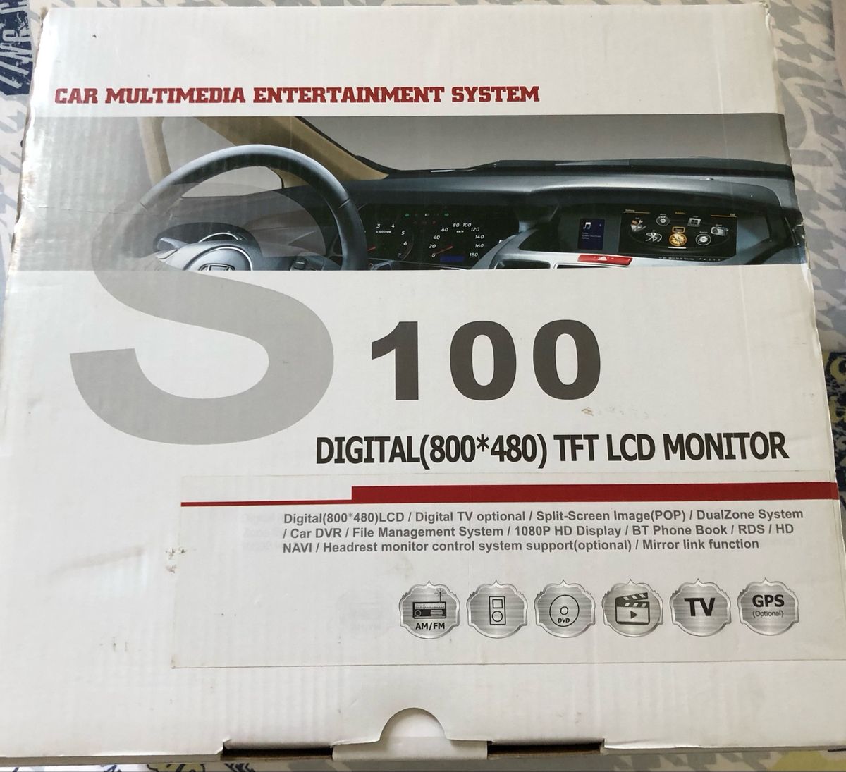 Central Multimídia S100, Completa, Dvd, Tv, Gps, Sd Car. | TV e Display ...