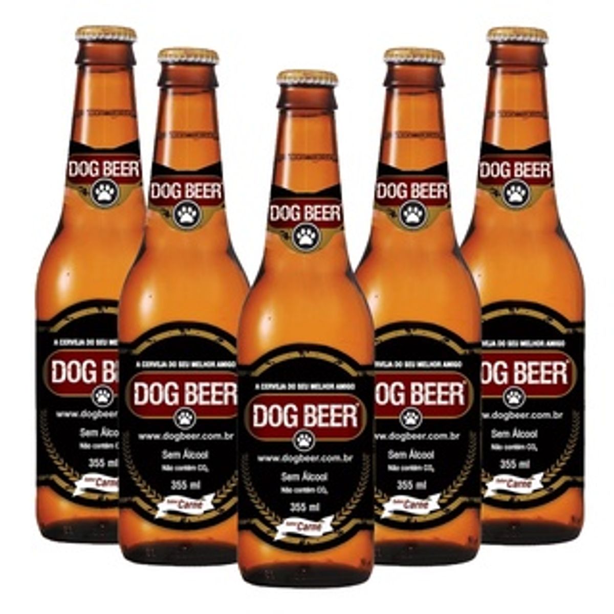 Cerveja para Cães Dog Beer 355 Ml Sabor Carne | Item p/ Pet Dog Beer ...