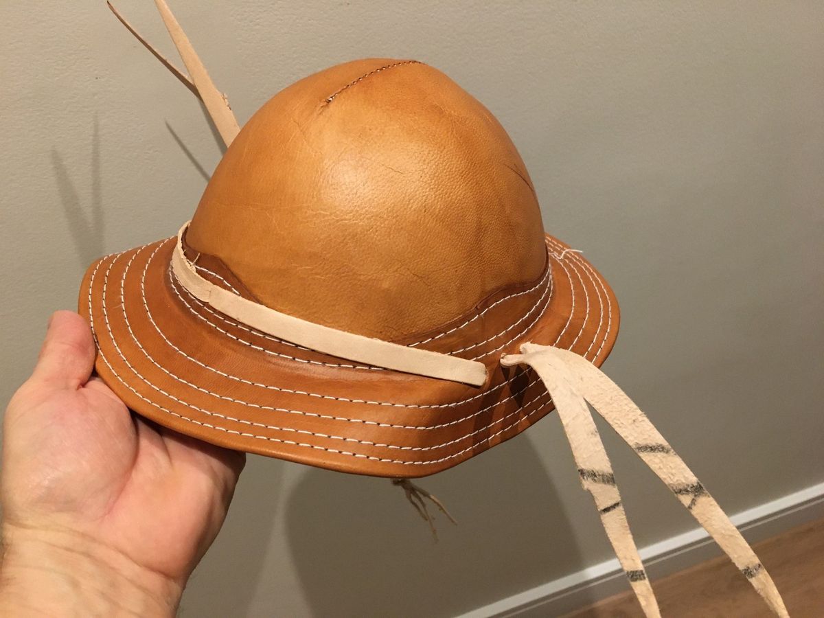 Chapeu Cangaceiro em Couro Tam 61 Cms Cabeça Festa Junina | Roupa ...