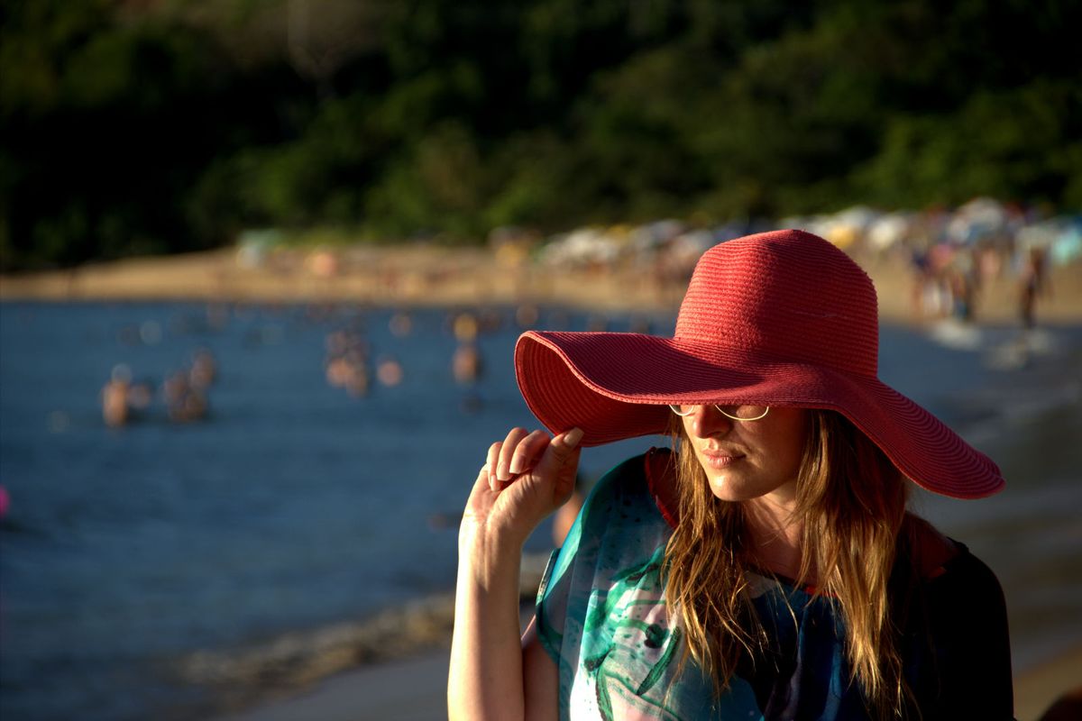 Chapéu de Praia | Lenço Feminino Dg Usado 1842945 | enjoei