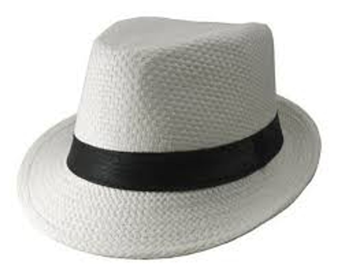 Chapeu Samba Carioca Branco Tamanho 58cm Chapéu Masculino Importado
