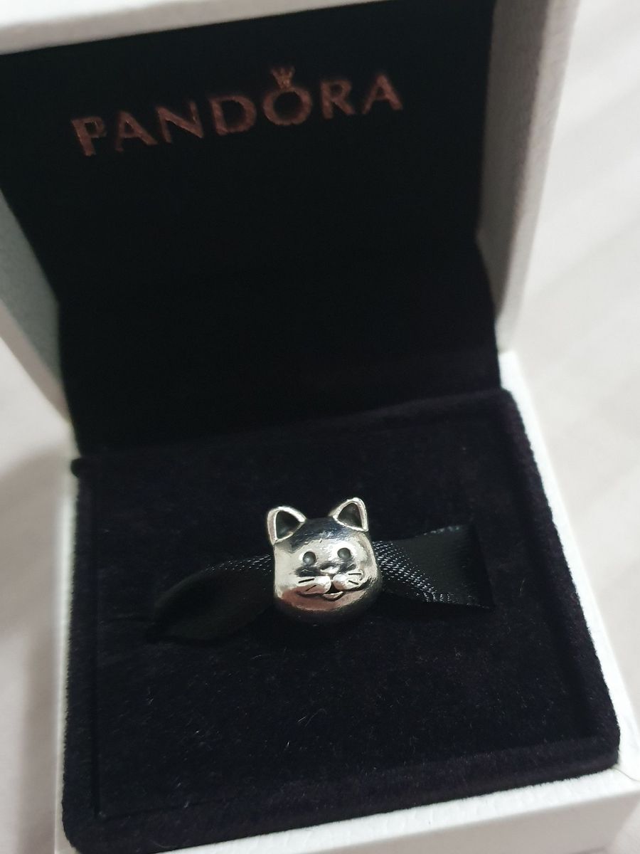 Charm Gato Pandora | Jóia Feminina Pandora Usado 42356993 | enjoei