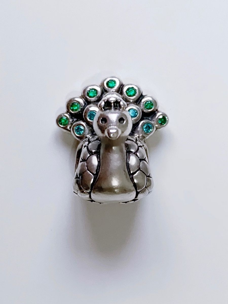 Charm Original Pandora de Pavão com Pedras | Jóia Feminina Pandora ...