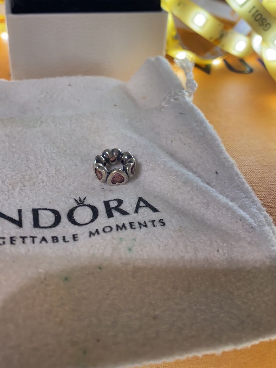 Charm Pandora Aparador de Coração com Pedras | Jóia Feminina Pandora ...