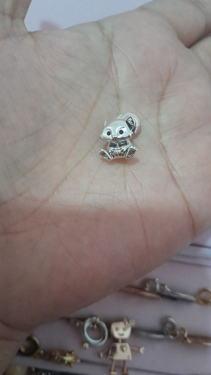 Charm Pandora Original Esquilo | Jóia Feminina Pandora Nunca Usado ...