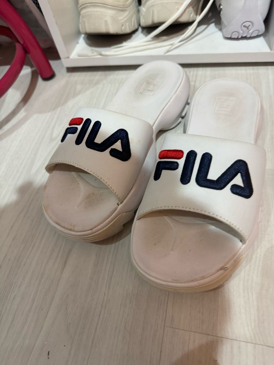 Chinelo Fila 37 | Sandália Feminina Fila Usado 101032934 | enjoei