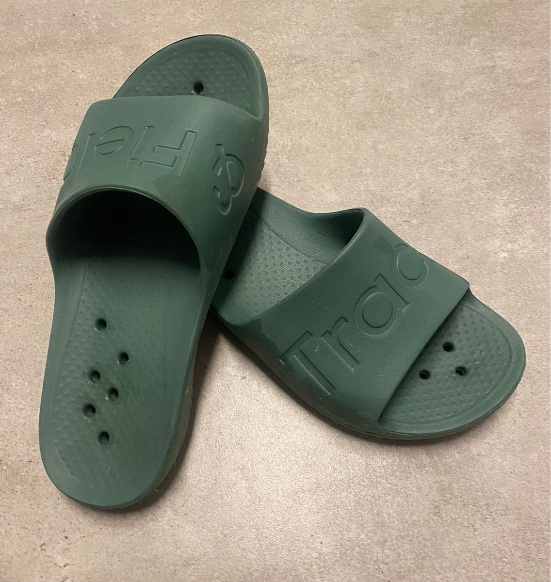 Chinelo Flip Flop Track&field Slide Verde | Calçado Infantil para ...