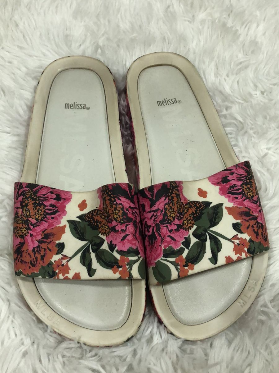 Chinelo Florido Melissa | Rasteira Feminina Melissa Usado 68740394 | enjoei