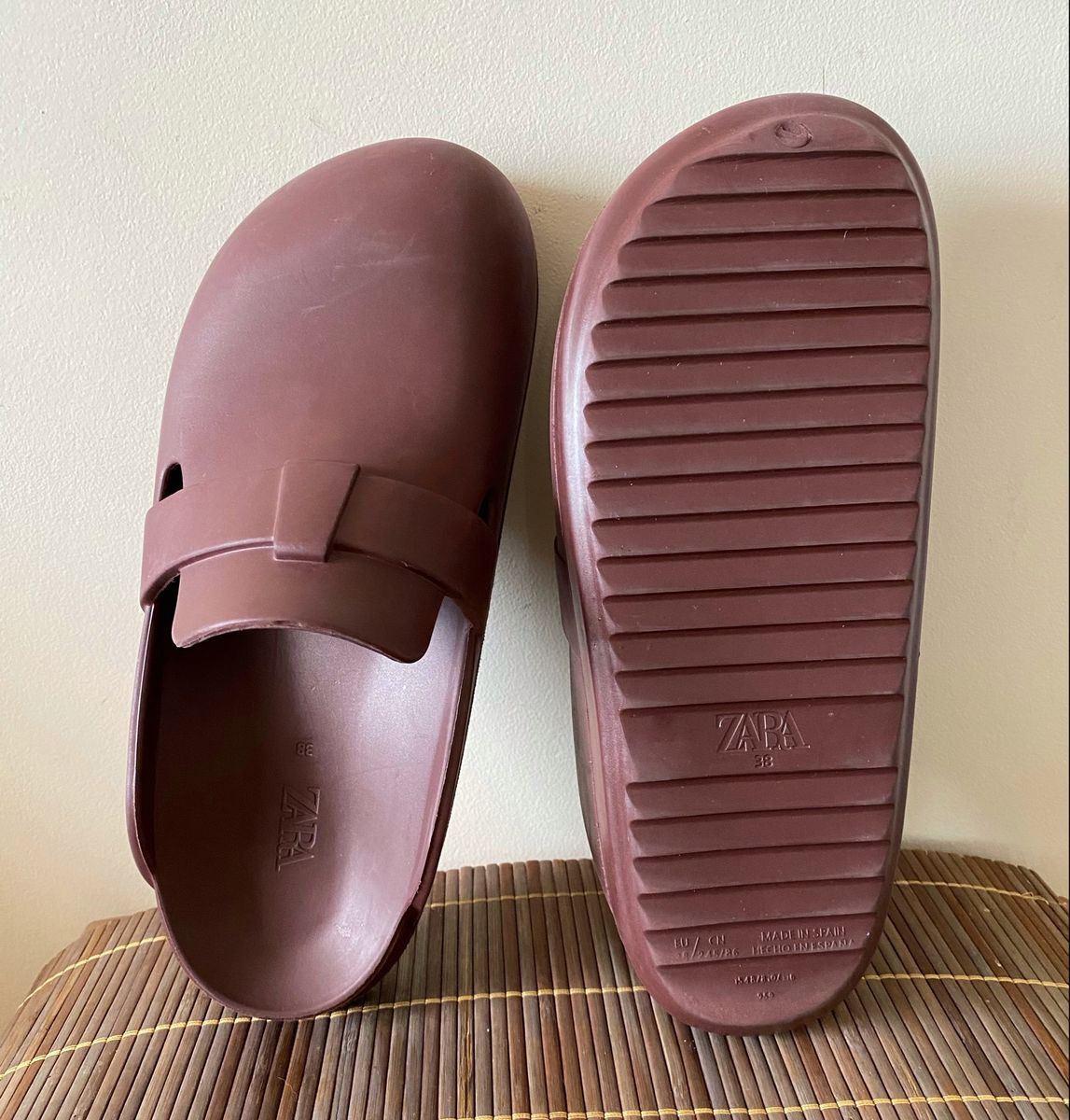 Chinelo Marrom Zara | Rasteira Feminina Zara Usado 87112745 | enjoei