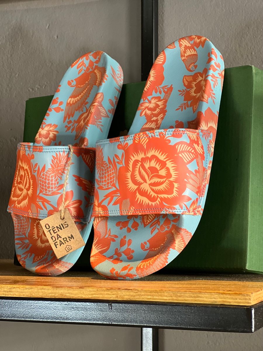 Chinelo Praiana Farm | Rasteira Feminina Farm Nunca Usado 101455259 ...