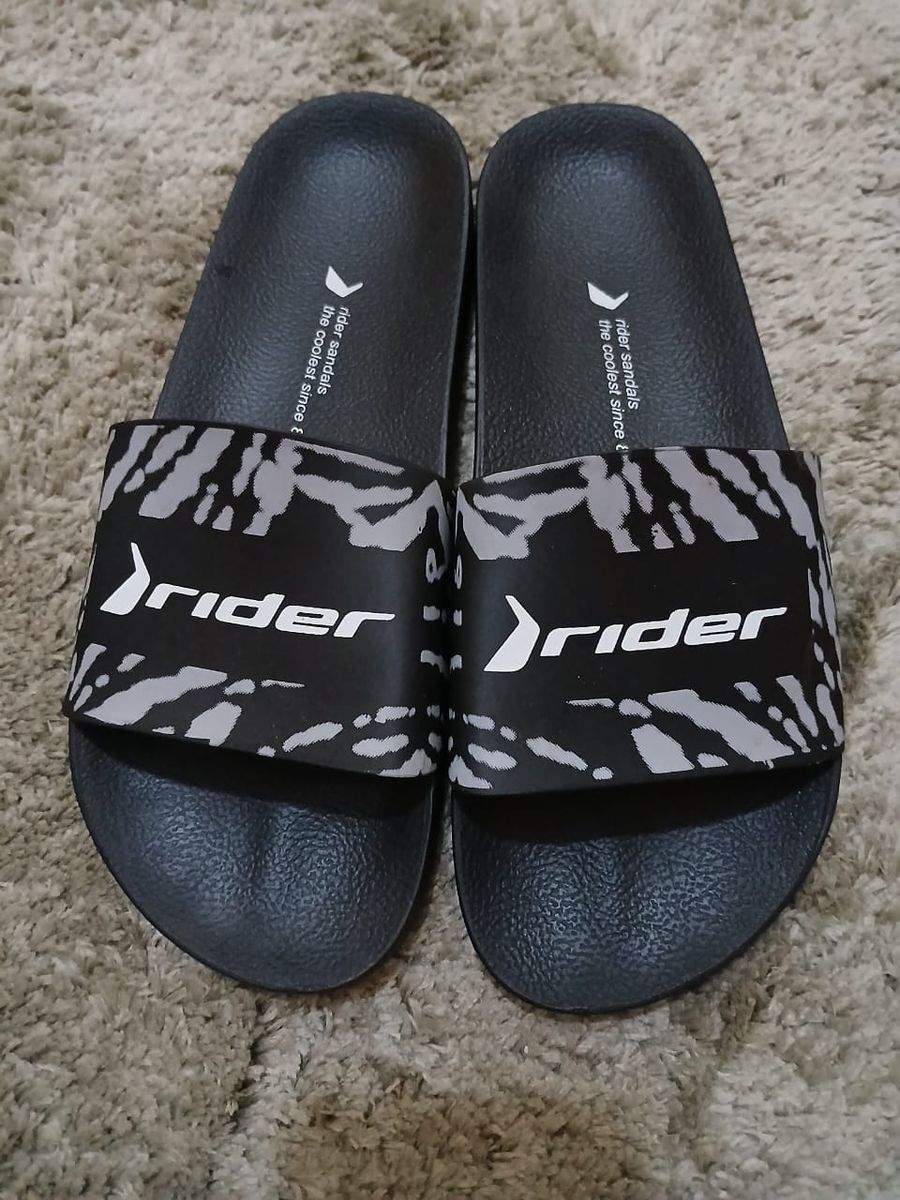 Chinelo Rider Slider Preto | Sandália Masculina Rider Nunca Usado ...