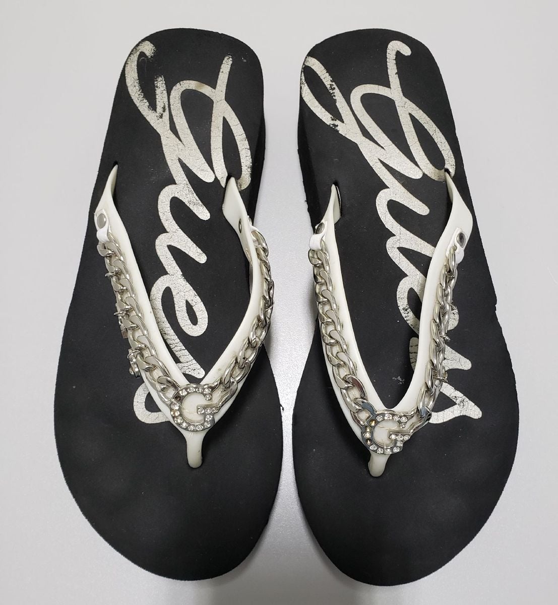 Chinelo Salto | Rasteira Feminina Guess Usado 61051064 | enjoei