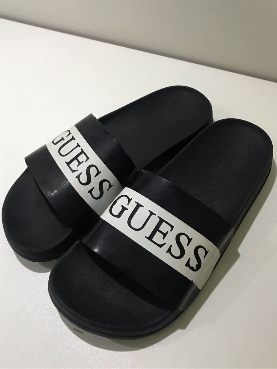 Chinelo Slide Guess Original 34 | Rasteira Feminina Guess Usado ...