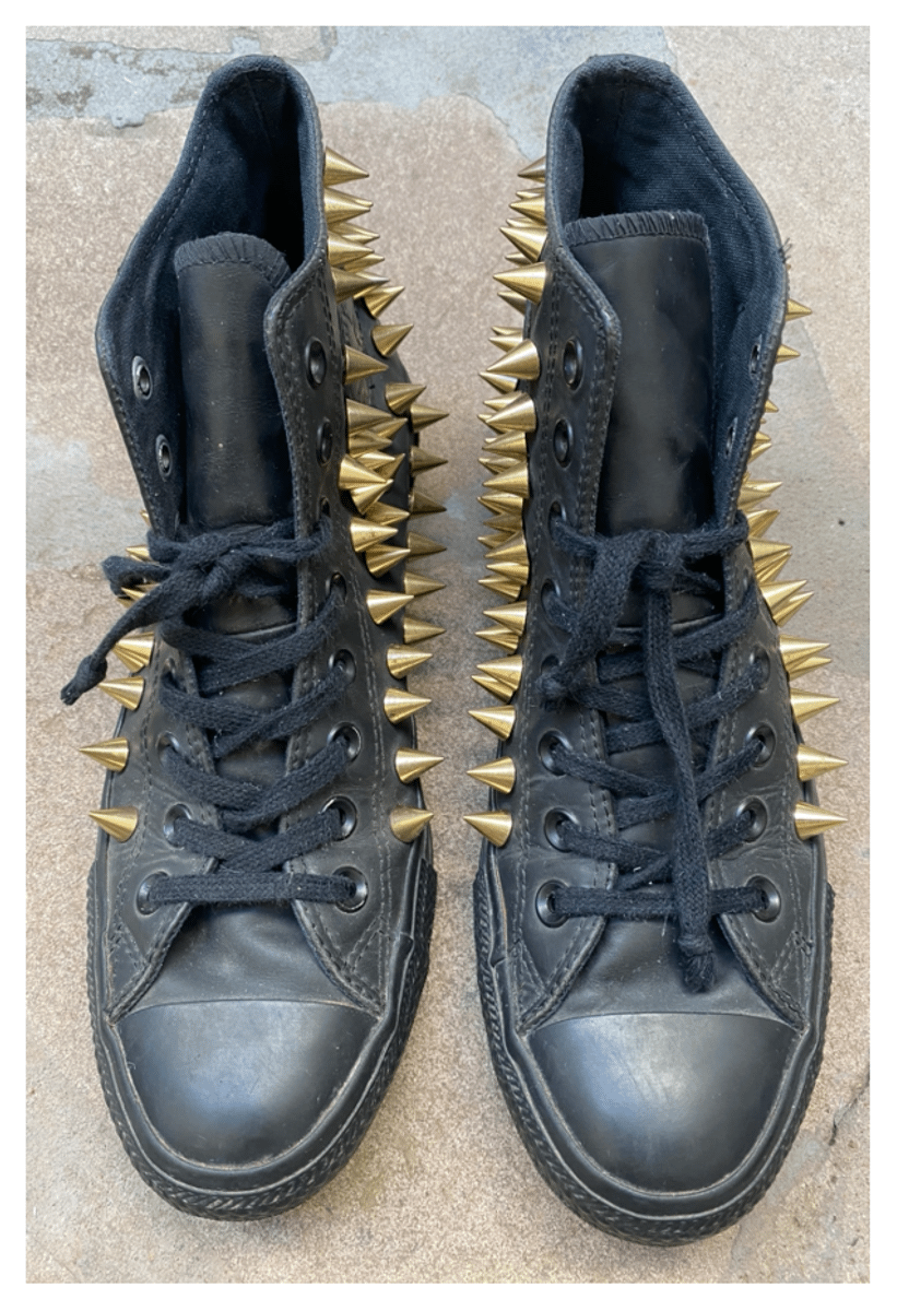 Chuck Taylor All Star Spike Leather Hi | Tênis Masculino Converse Usado ...