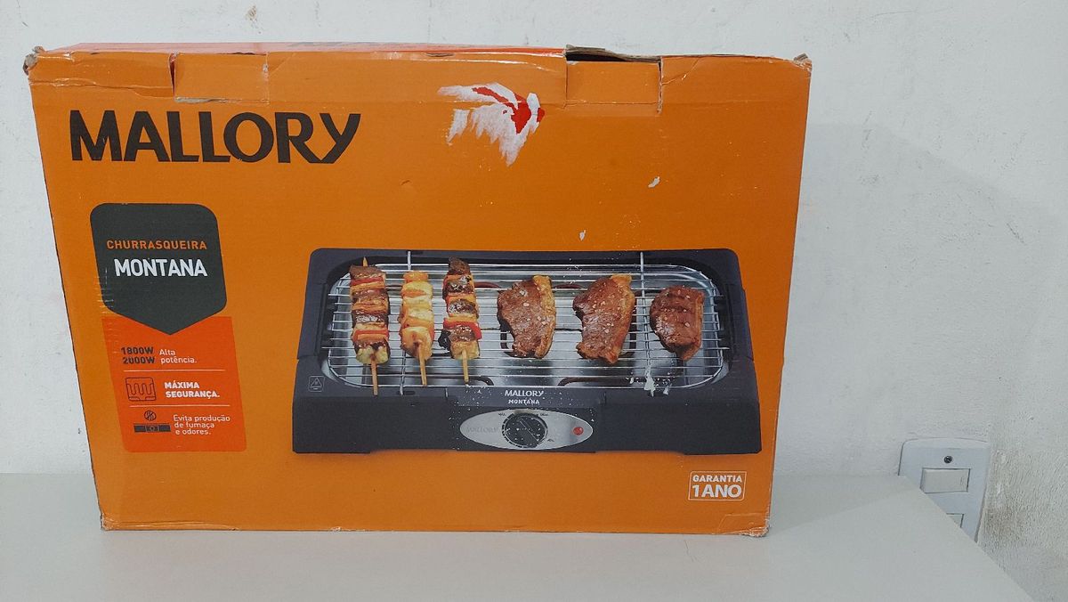 Churrasqueira Elétrica Mallory | Eletrodoméstico Mallory Nunca Usado ...