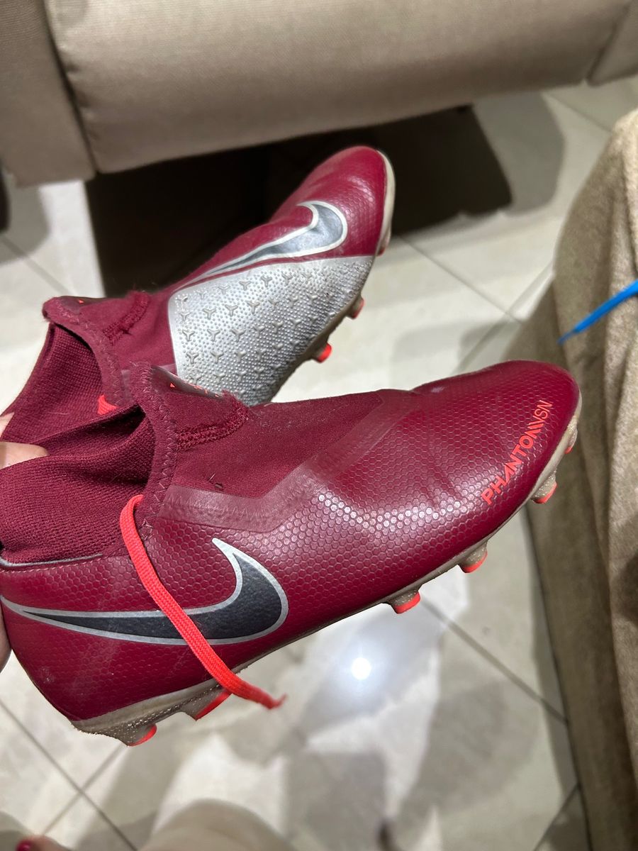 Chuteira Nike Phantom Vision Vsn Elite Fg Infantil - Vinho | Calçado ...