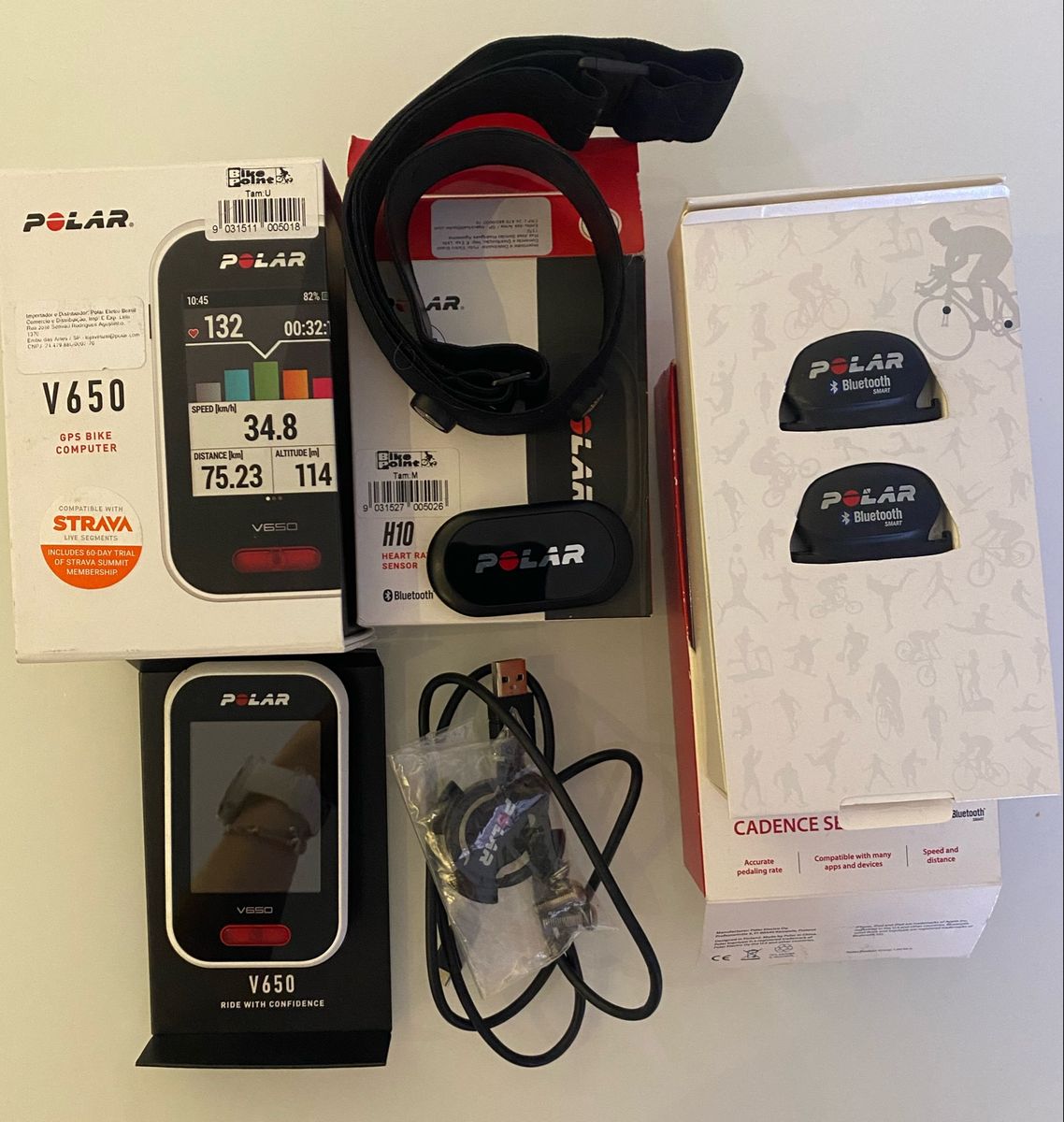 Ciclocomputador Polar V650 | Item p/ Esporte e Outdoor Polar Usado 80853586 | enjoei