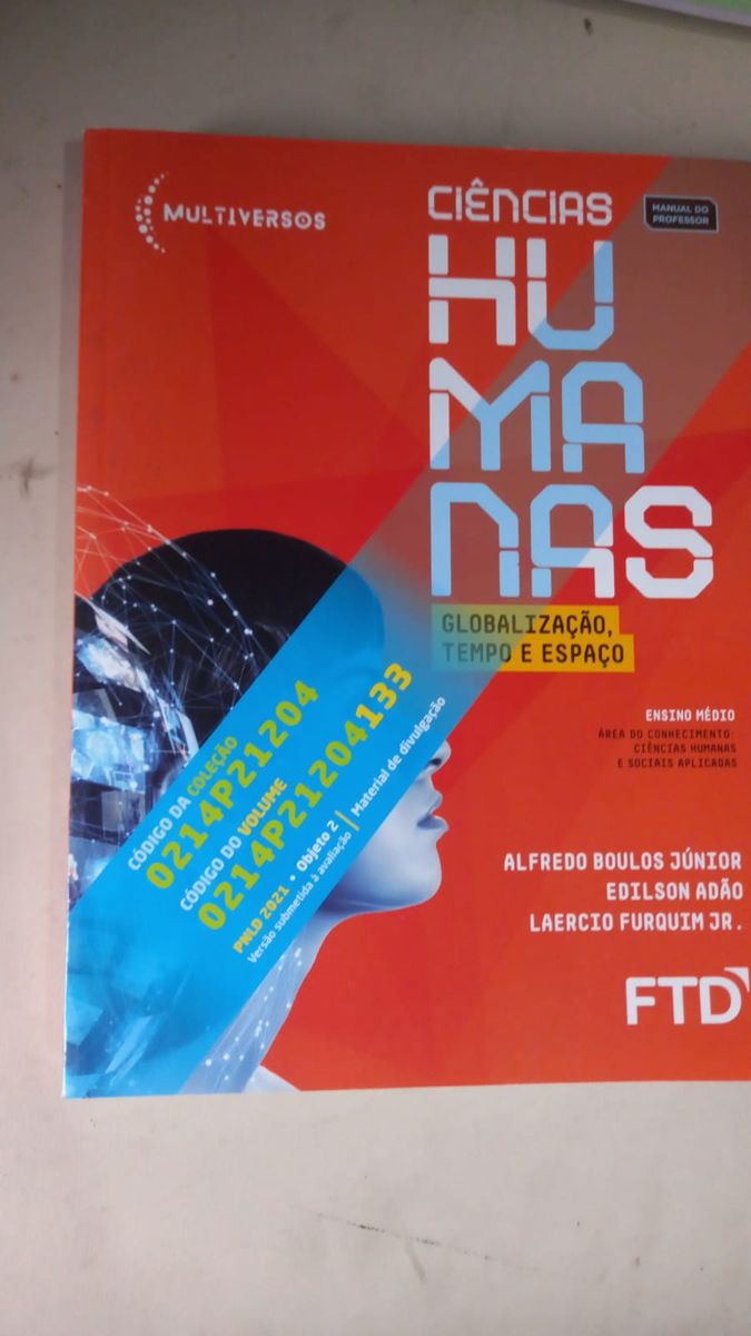 Ciências Humanas - Multiversos - Globalização , Tempo e Espaço | Livro ...