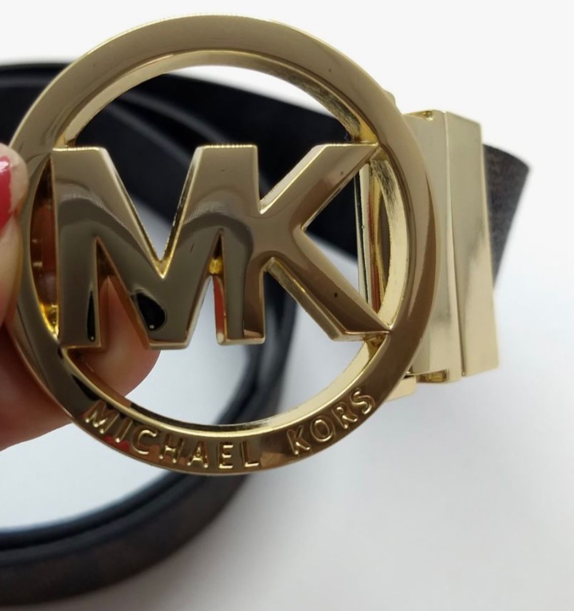 Cinto Michael Kors Dupla Face com O Logo Original e Importado Na Cor ...