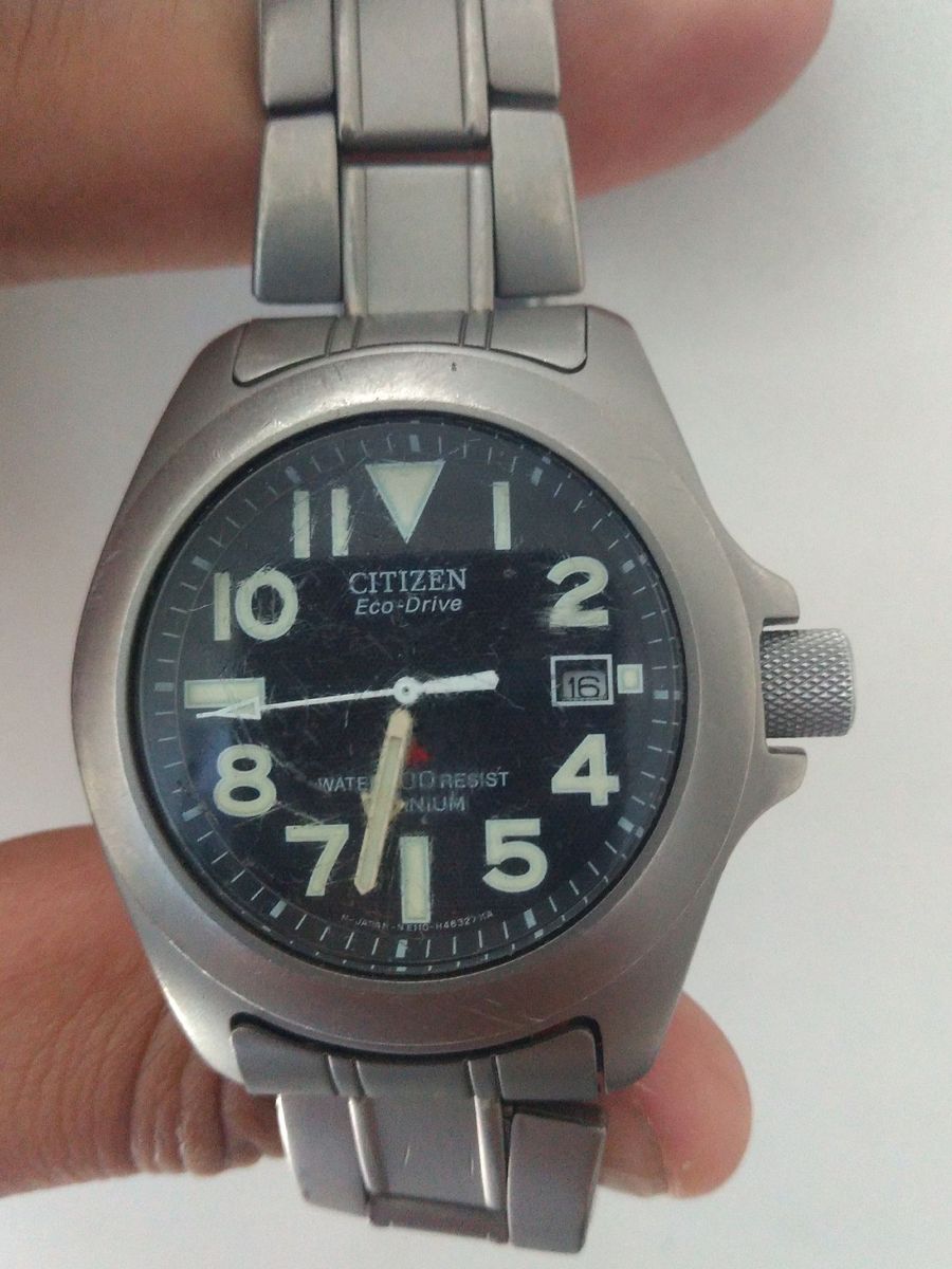 Citizen Eco Drive Titanium | Relógio Masculino Citizen Eco Drive Usado 43030097 | enjoei
