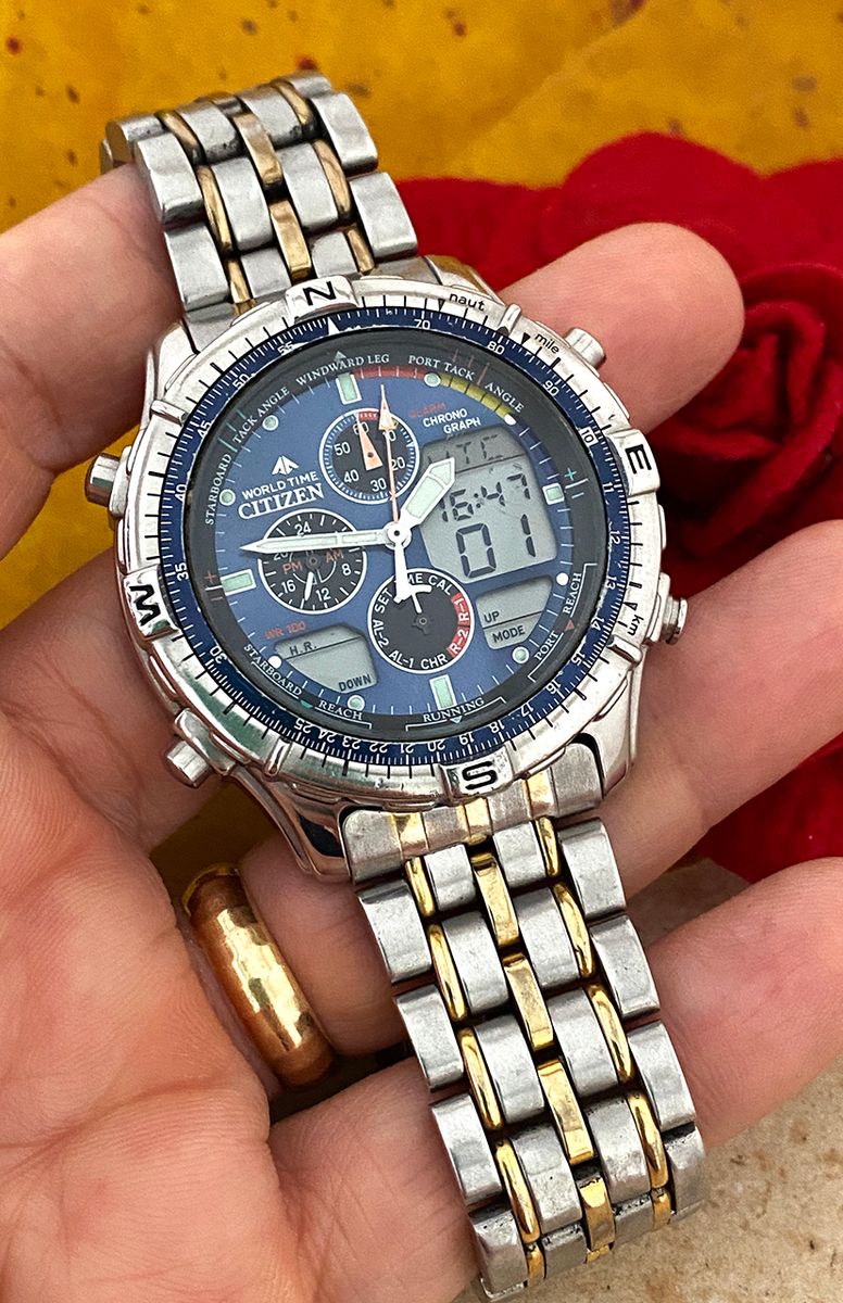 Citizen Promaster Navisurf C320 Cronógrafo Azul Original | Relógio ...