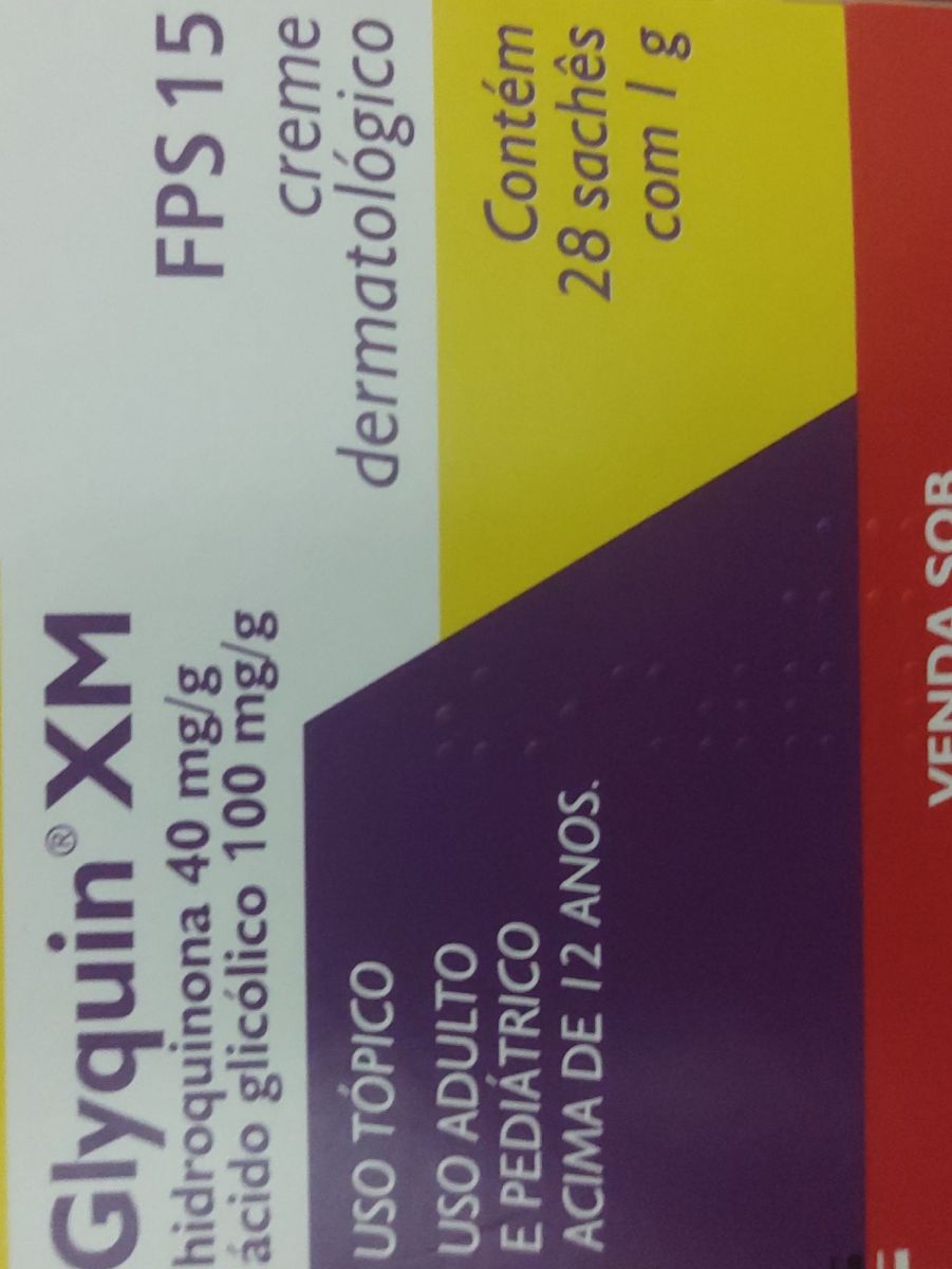 Clareador Glyquin Xm | Cosmético Feminino Glyquin Xm Nunca Usado ...