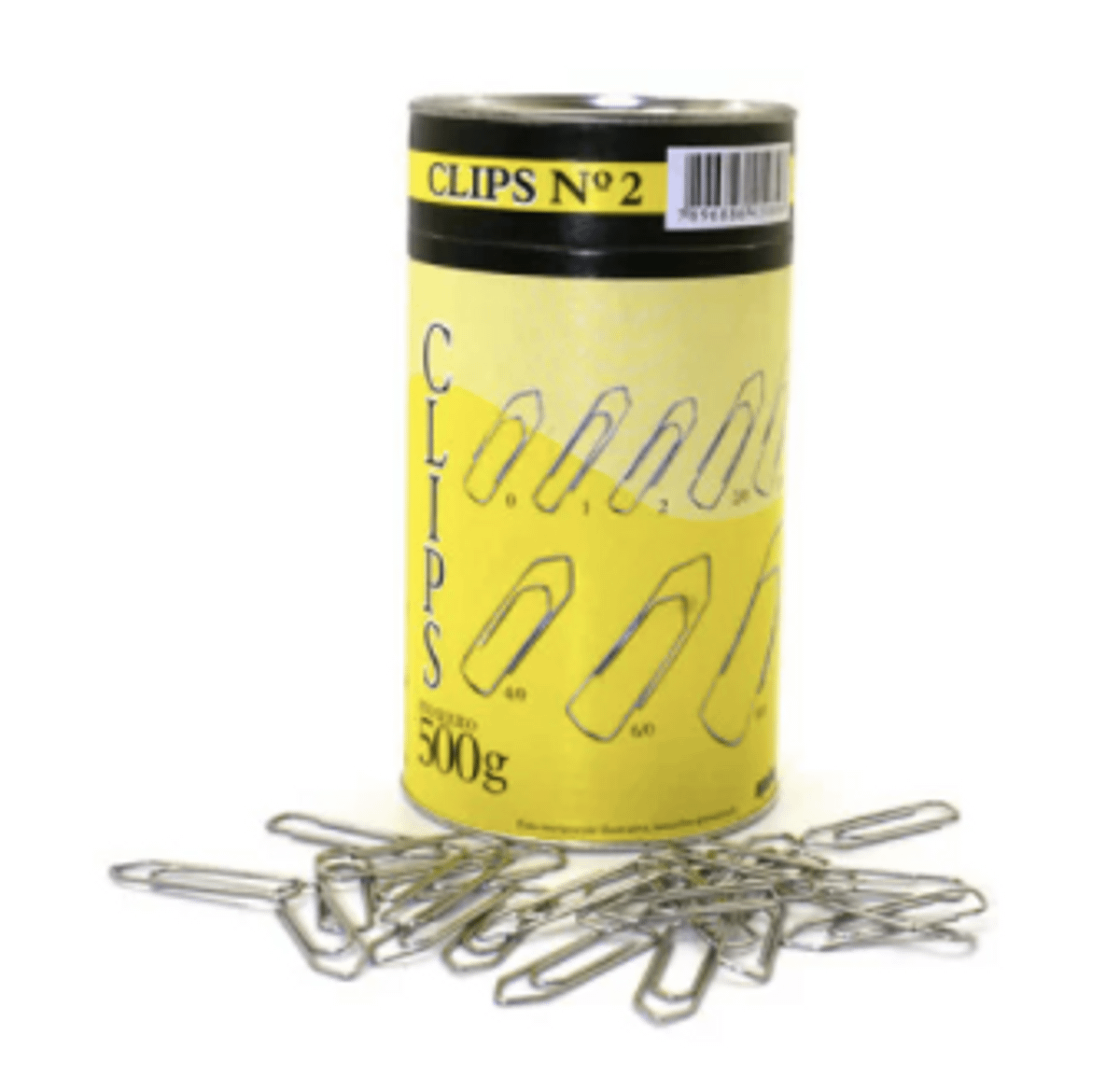 Clips Nr.2 Galvanizado (lata C/500g) Spiral Pt 1 Un | Móvel p/ Casa ...