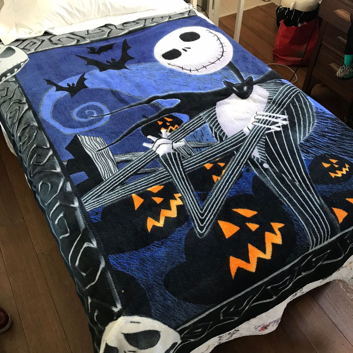 Cobertor Nightmare Before Christmas | Item de Decoração Disney Usado ...