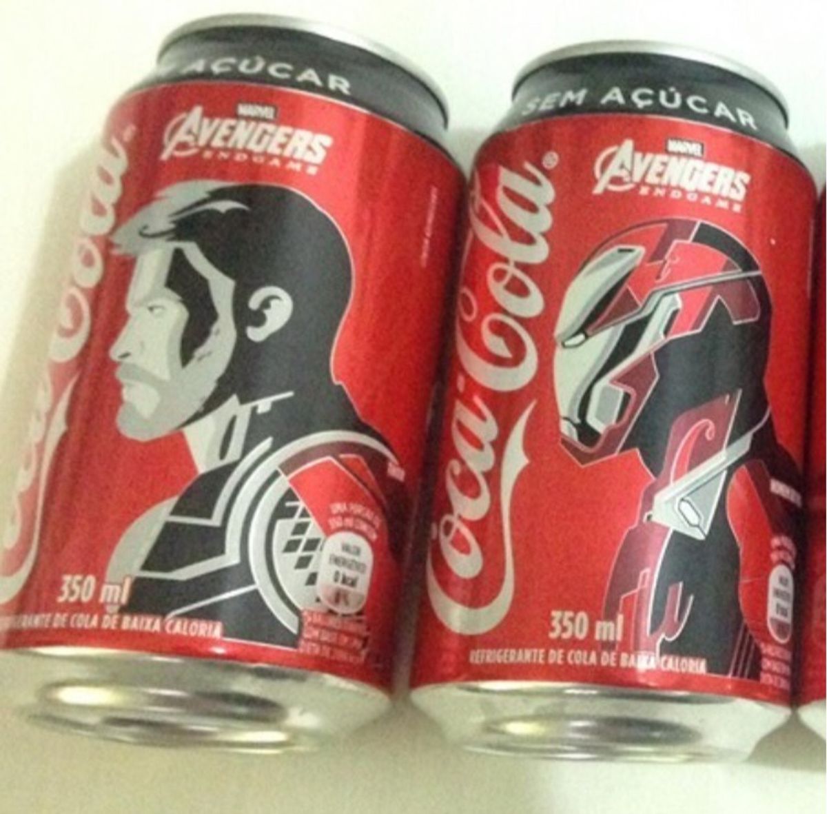Coca Cola 2 Latas Vingadores Thor Iron Man 350ml Vazias | Cacareco Coca ...