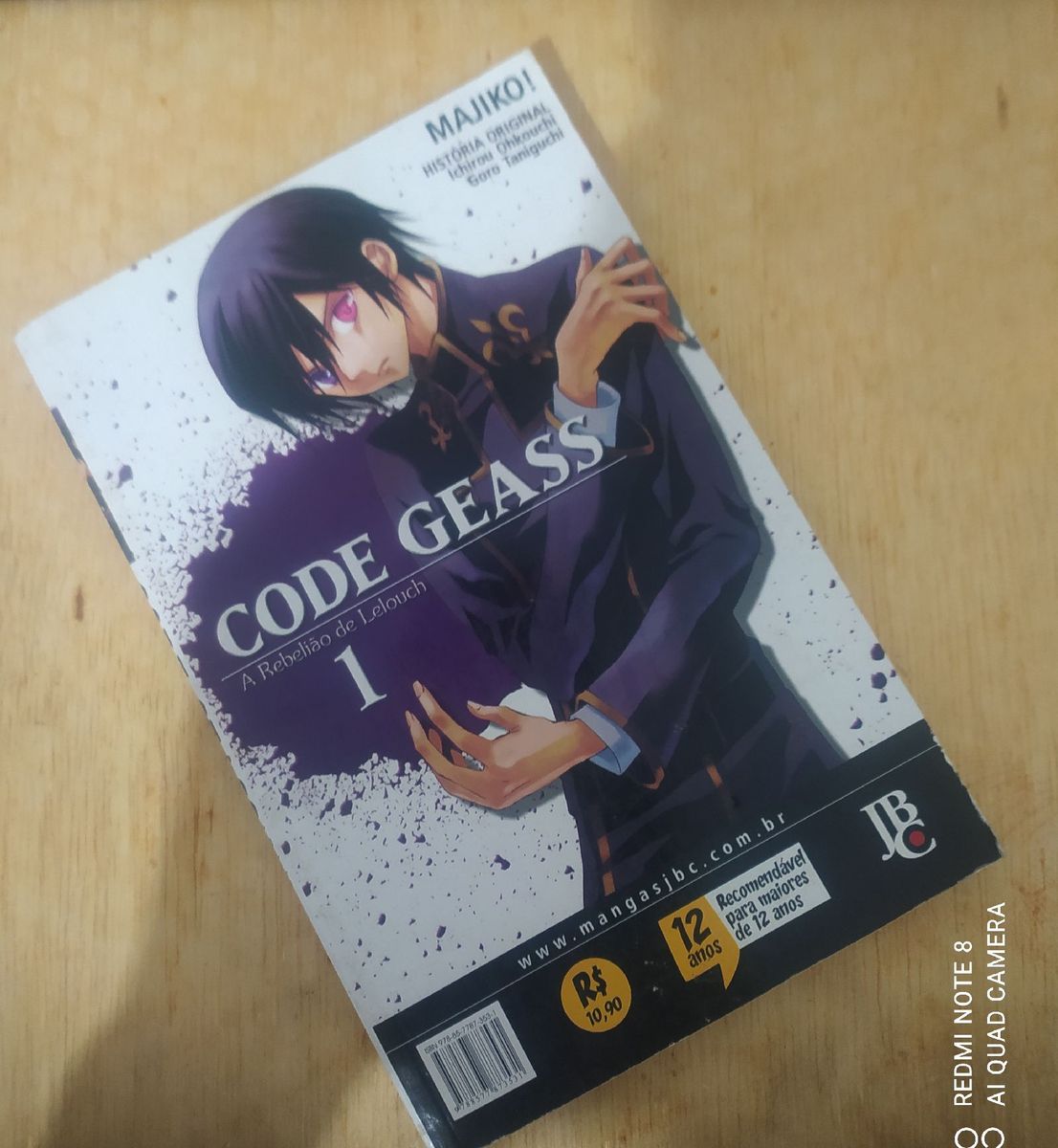 Code Geass Vol.1 | Livro Jbc Usado 53172282 | enjoei