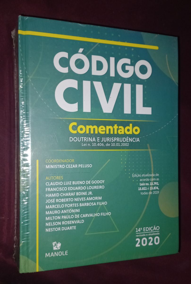 Código Civil Comentado (14ª Edição 2020) | Livro Manole Nunca Usado ...