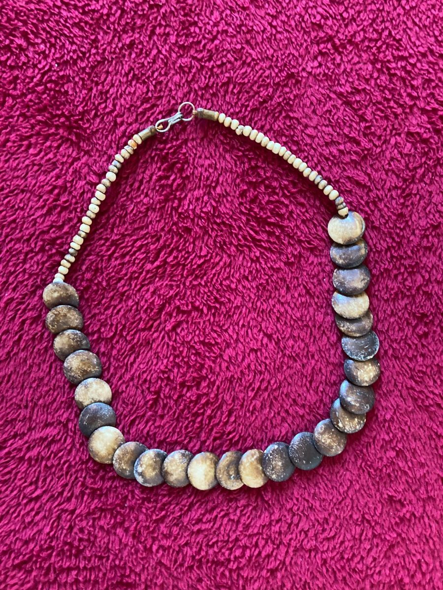 Colar Artesanal Feito de Ossos de Camelo, Marrom - Egito | Bijuteria ...