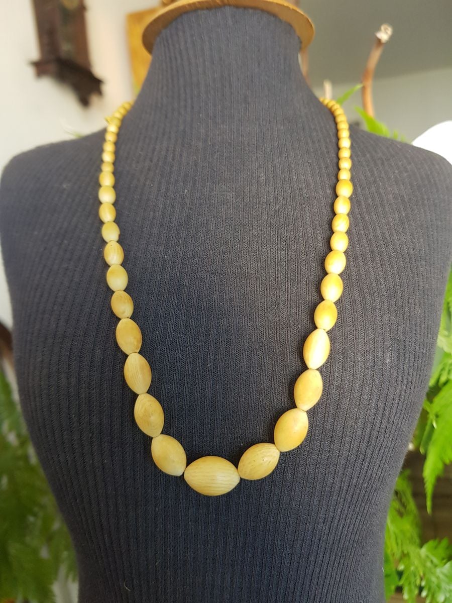 Colar de Marfim Antigo | Jóia Feminina Usado 87323935 | enjoei