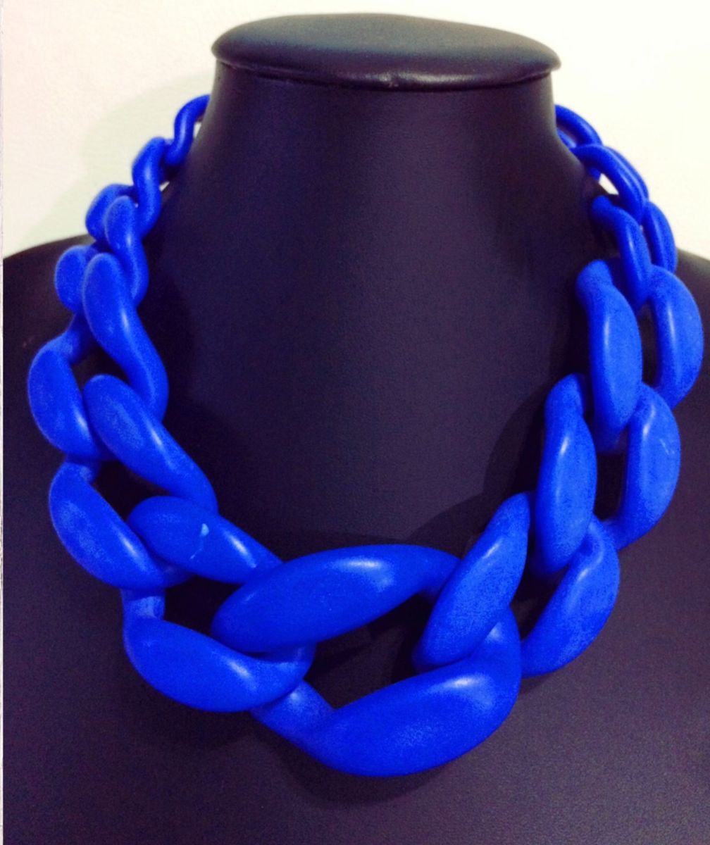 Colar em Acrílico | Bijuteria Feminina Angelica Rolim Nunca Usado ...