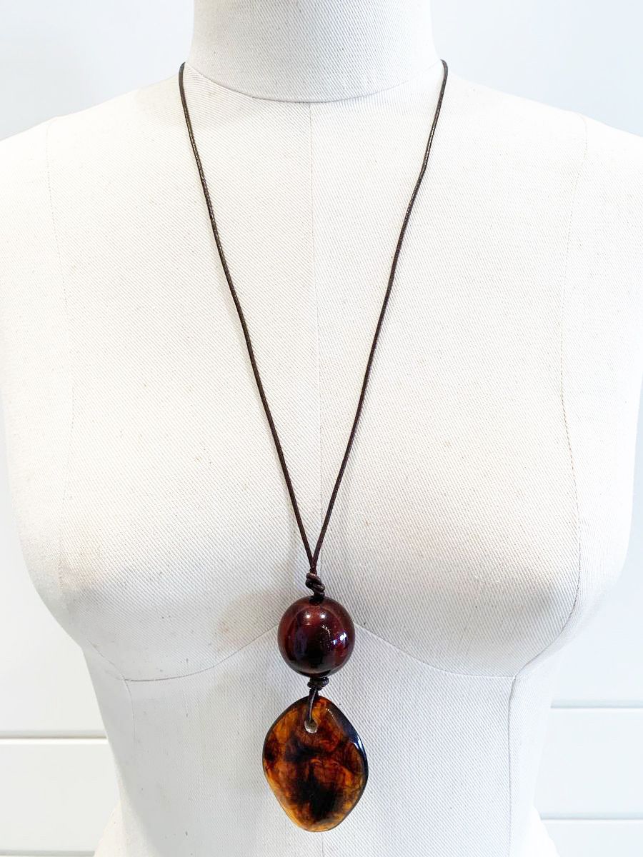 Colar Pedras Âmbar New Order Osklen | Bijuteria Feminina New Order ...