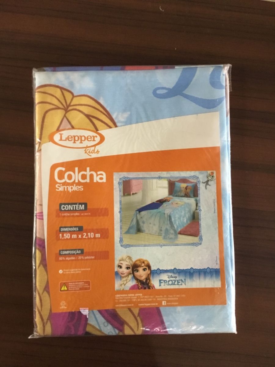 Colcha Simples Disney Frozen | Item de Decoração Lepper Nunca Usado ...