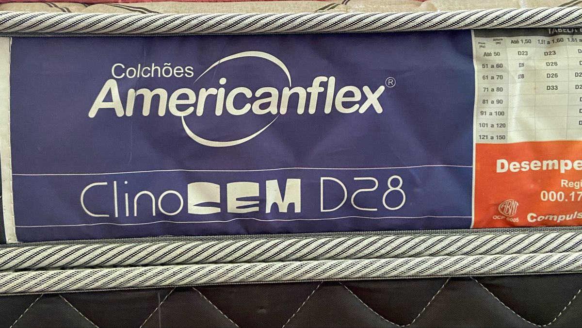 Colchão American Flex, D28 | Móvel p/ Casa American Flex Nunca Usado 80653705 | enjoei