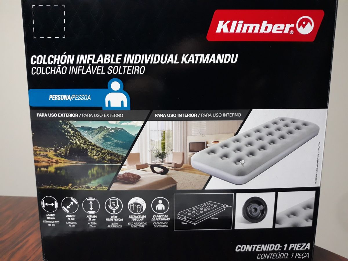 Colchão Inflável - Camping - Casa de Veraneio | Item p/ Esporte e Outdoor Klimber Usado 84530303 ...