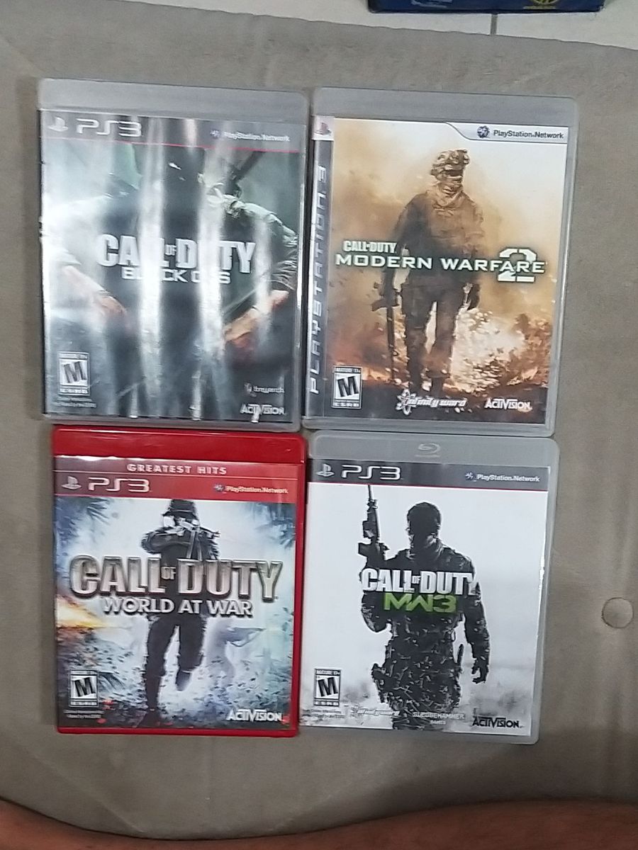 Coleção 04 Jogos Ps3 Call Of Duty, Todos com Encartes, Cds sem Riscos ...